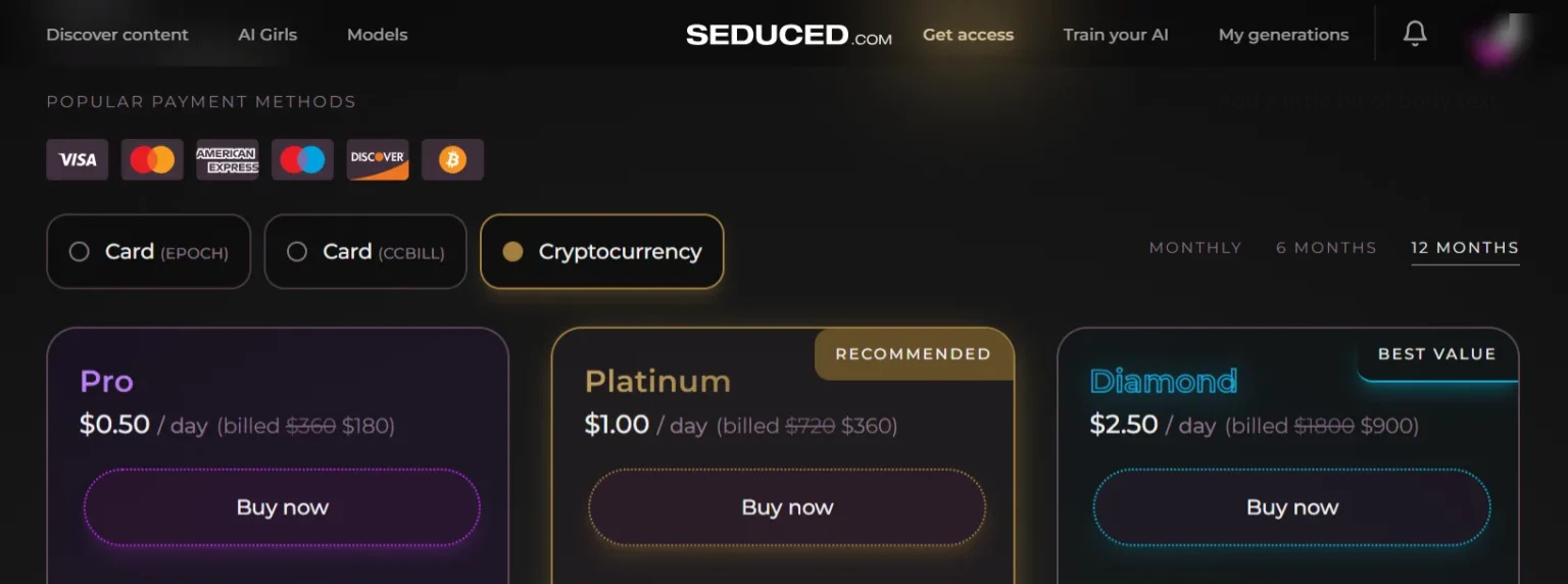 SEDUCED AI; Image Generation Tool - 2026